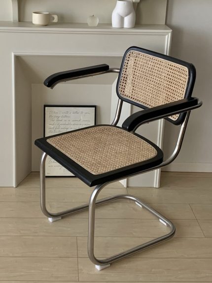 rattan marron magazine cabinet - laure studio