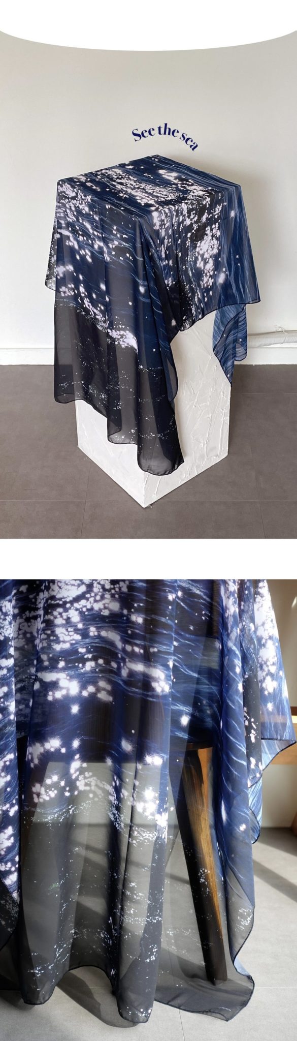 gravity fabric poster - zoeybrown ファブリックポスター カーテン 水面 自然 - おしゃれな韓国インテリア ...